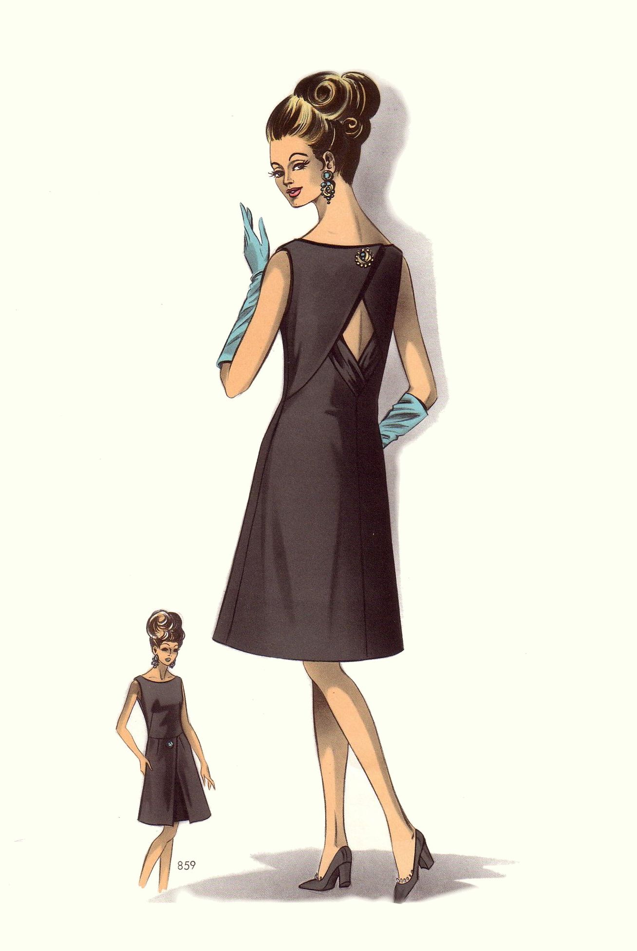 1964-1967 - Drawings of Mid 1960s Fashion